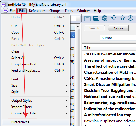 EndNote-如何设置默认打开Library的方式