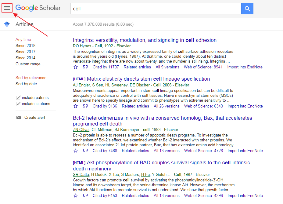 EndNote-如何将Google Scholar的文献导入EndNote