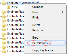 EndNote: 点击Word插件中的Insert Citation 或者Update Citation时，出现"无效的类字符串"的错误提示