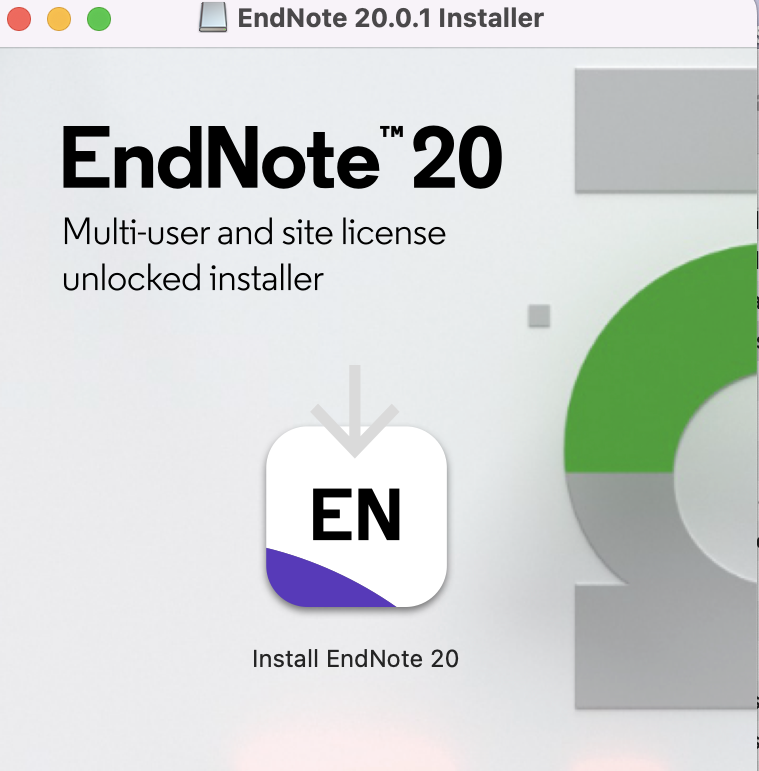 EndNote: Volume License Install Steps