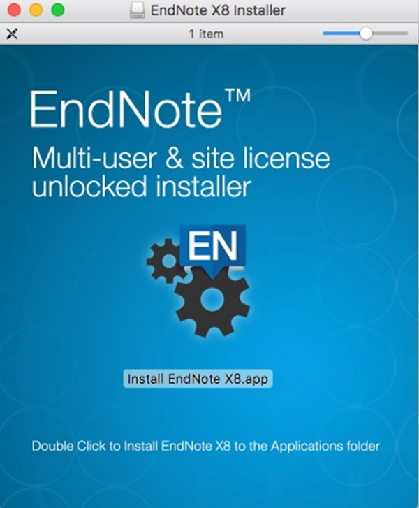 EndNote: Prior Version Volume License Install Steps