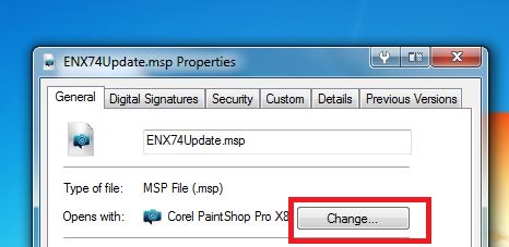 EndNote: Unable to install update manually. MSP file opens with Corel ...