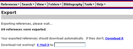 EndNote online: Transferring references from RefWorks