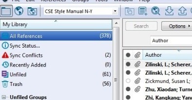 EndNote: Resolve Sync Conflicts