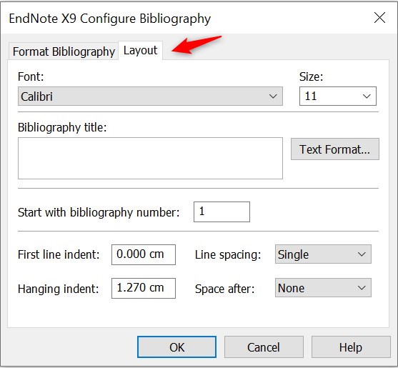 EndNote: Changing line-spacing in the bibliography through Configure ...