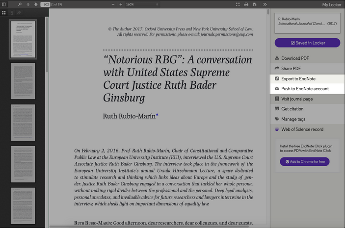 EndNote Click: How to export references to EndNote Desktop