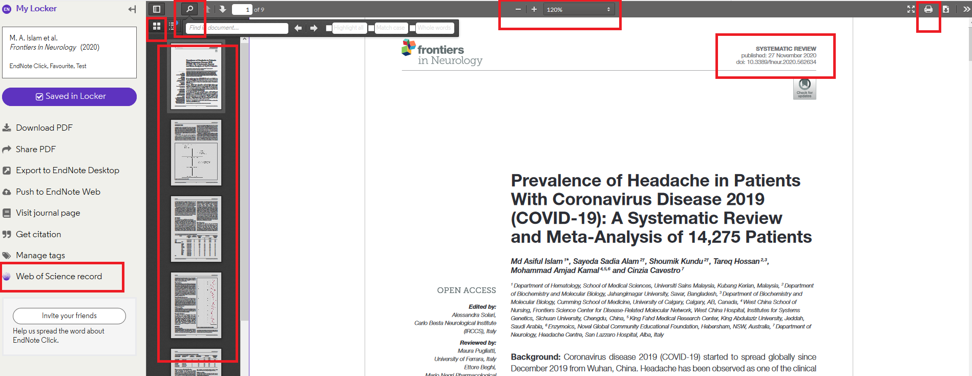 EndNote Click: New PDF viewer features now available in EndNote Click