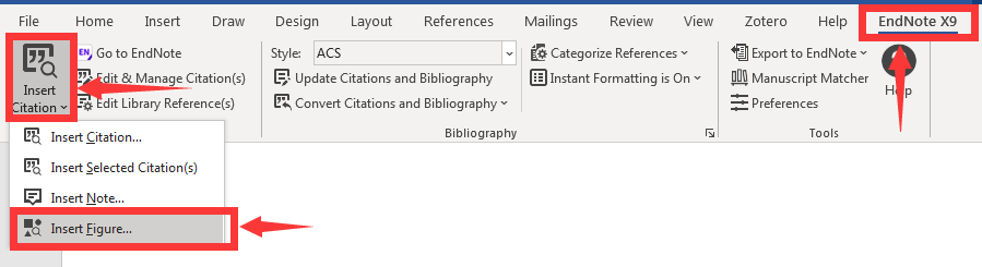 EndNote: Word插件中Insert Figure功能介绍
