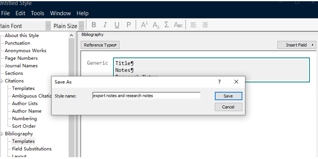 EndNote：如何导出Notes和Research Notes字段