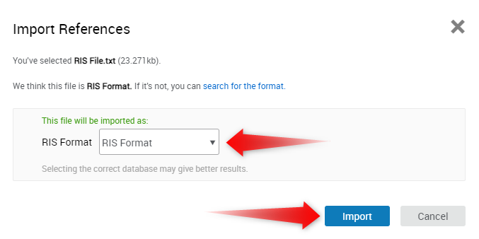 EndNote: Importing references from EndNote to RefWorks