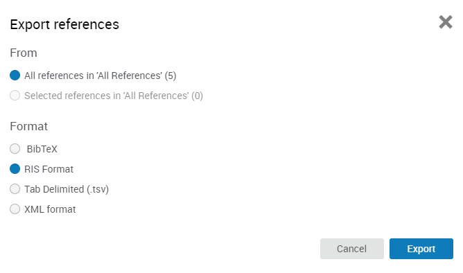 EndNote online: Transferring references from RefWorks