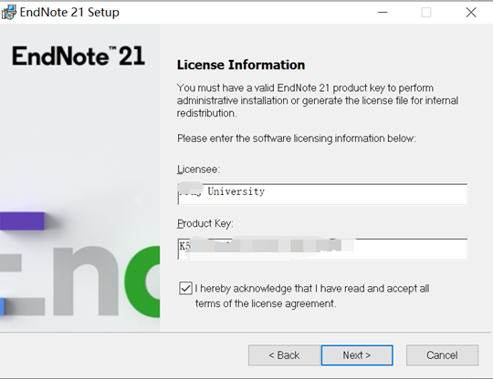 EndNote: 机构版EndNote安装操作指南-21版本-仅供管理员使用