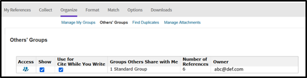 Endnote Citing References From Shared Groups