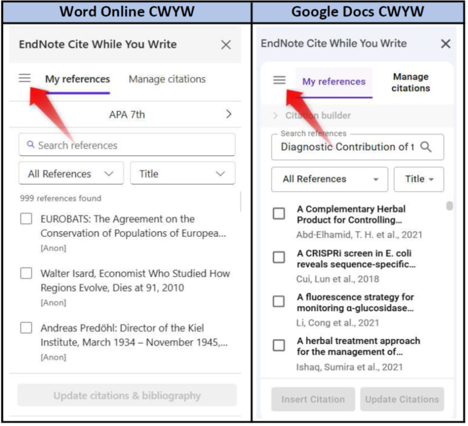 EndNote 2025: Find a Journal