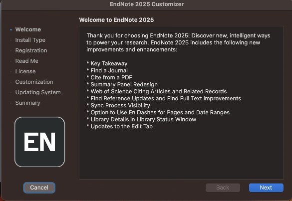 EndNote Desktop: How to Install EndNote (MacOS)