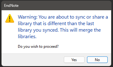 Backing up or Sharing an EndNote Library with EndNote Synchronization