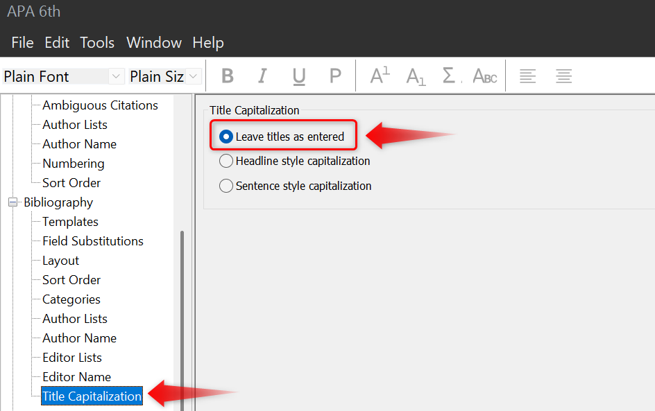 EndNote: Applying Different Title Capitalization Based on Reference Type