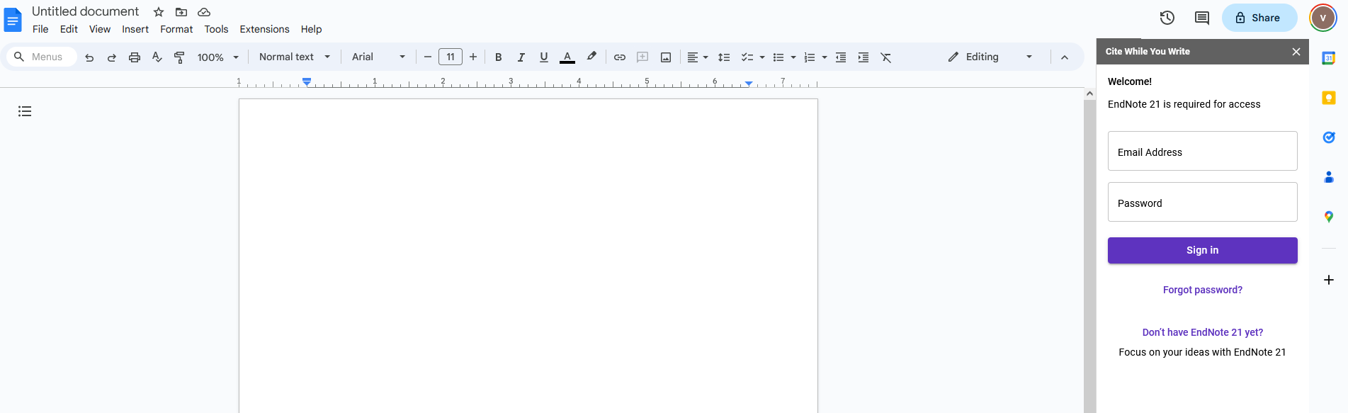 Cite While You Write Add-in Guide