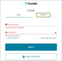 Cortellis: How to register with IP registration