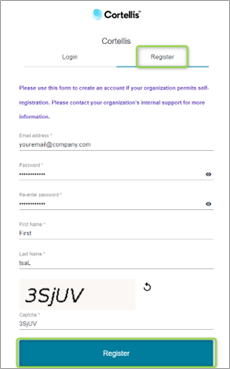 Cortellis: How to register with IP registration
