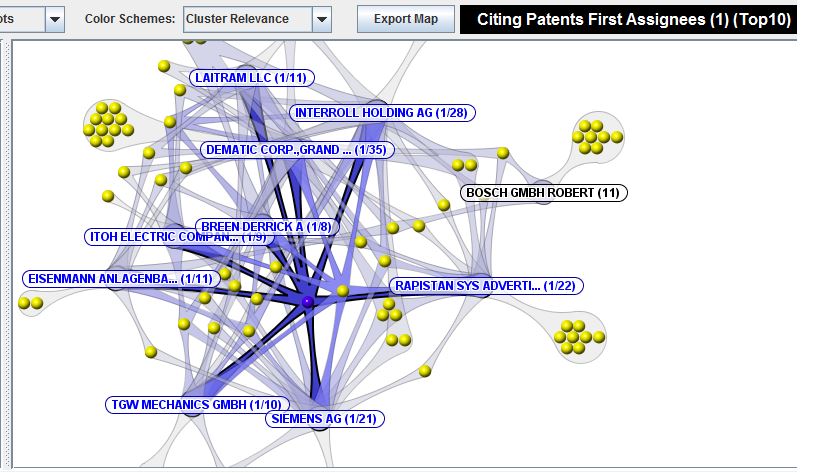 Derwent Data Analyzer: Citing Patent First Assignee 에 대한 아두나 (Aduna ...