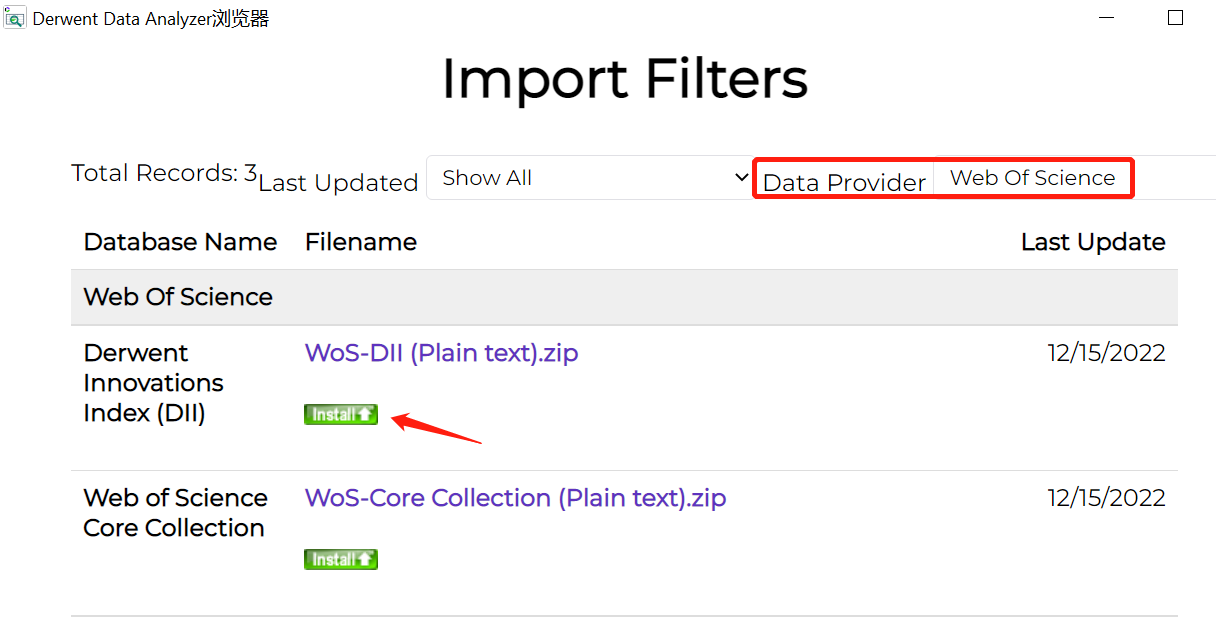 Derwent Data Analyzer: 从DII中文界面导出的专利数据导入DDA后无法做DWPI清洗