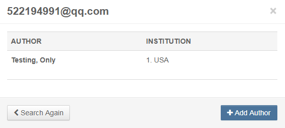 ScholarOne-在ScholarOne投审稿系统中添加作者步骤说明