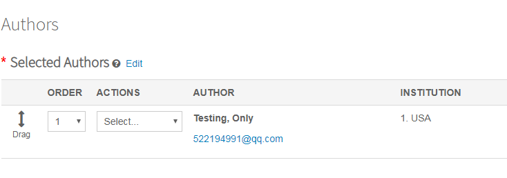 ScholarOne-在ScholarOne投审稿系统中添加作者步骤说明