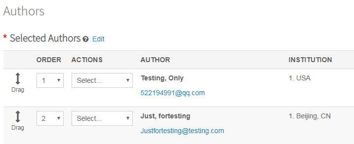 ScholarOne-在ScholarOne投审稿系统中添加作者步骤说明