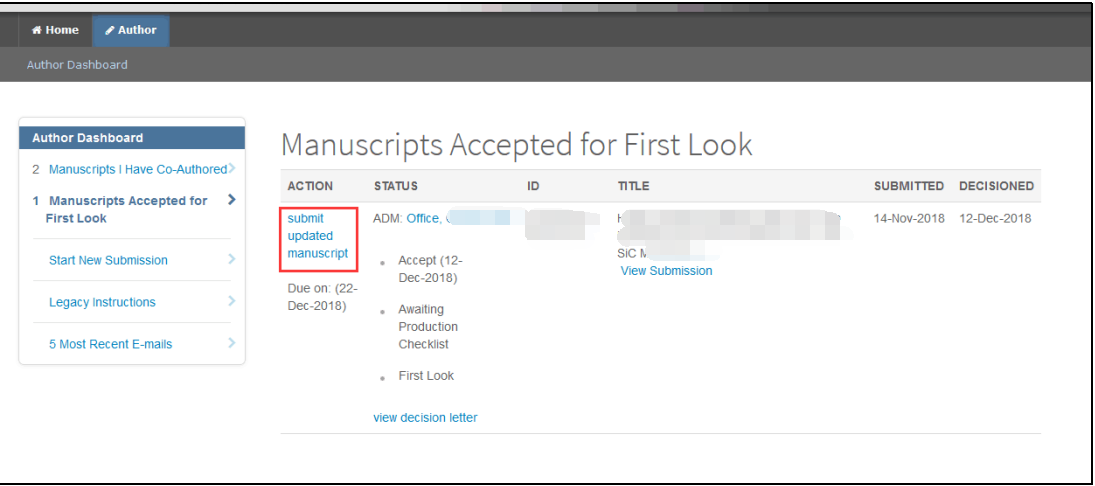 ScholarOne : First Look解读
