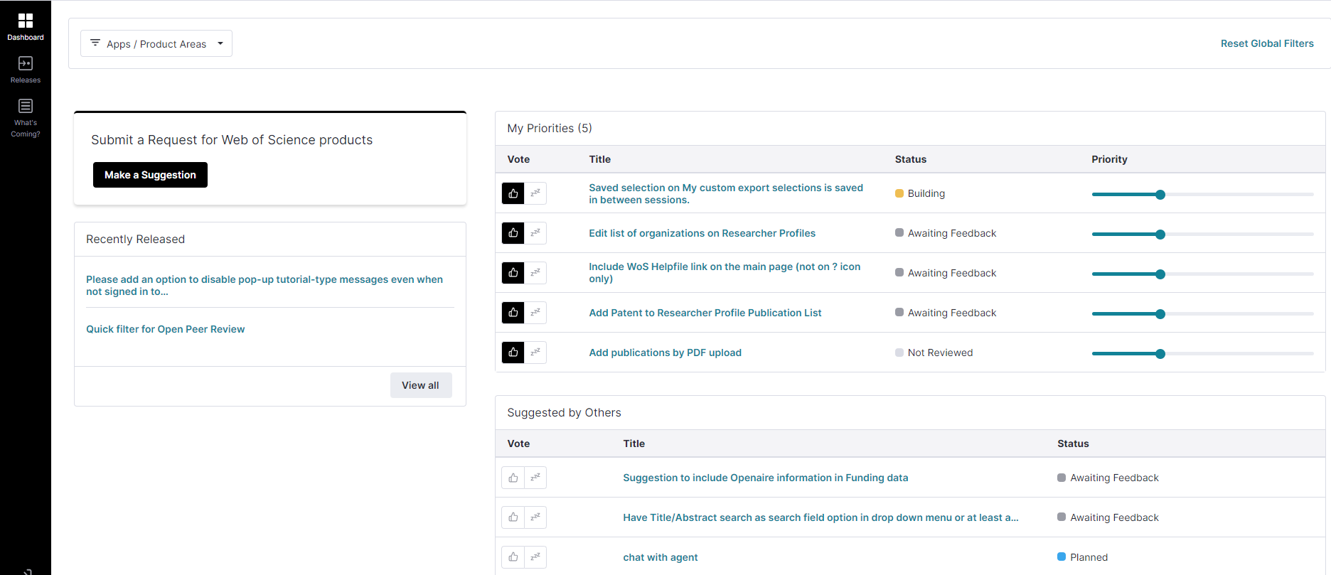 Web of Science Group: Steps to Submit Product Enhancement Request in ...